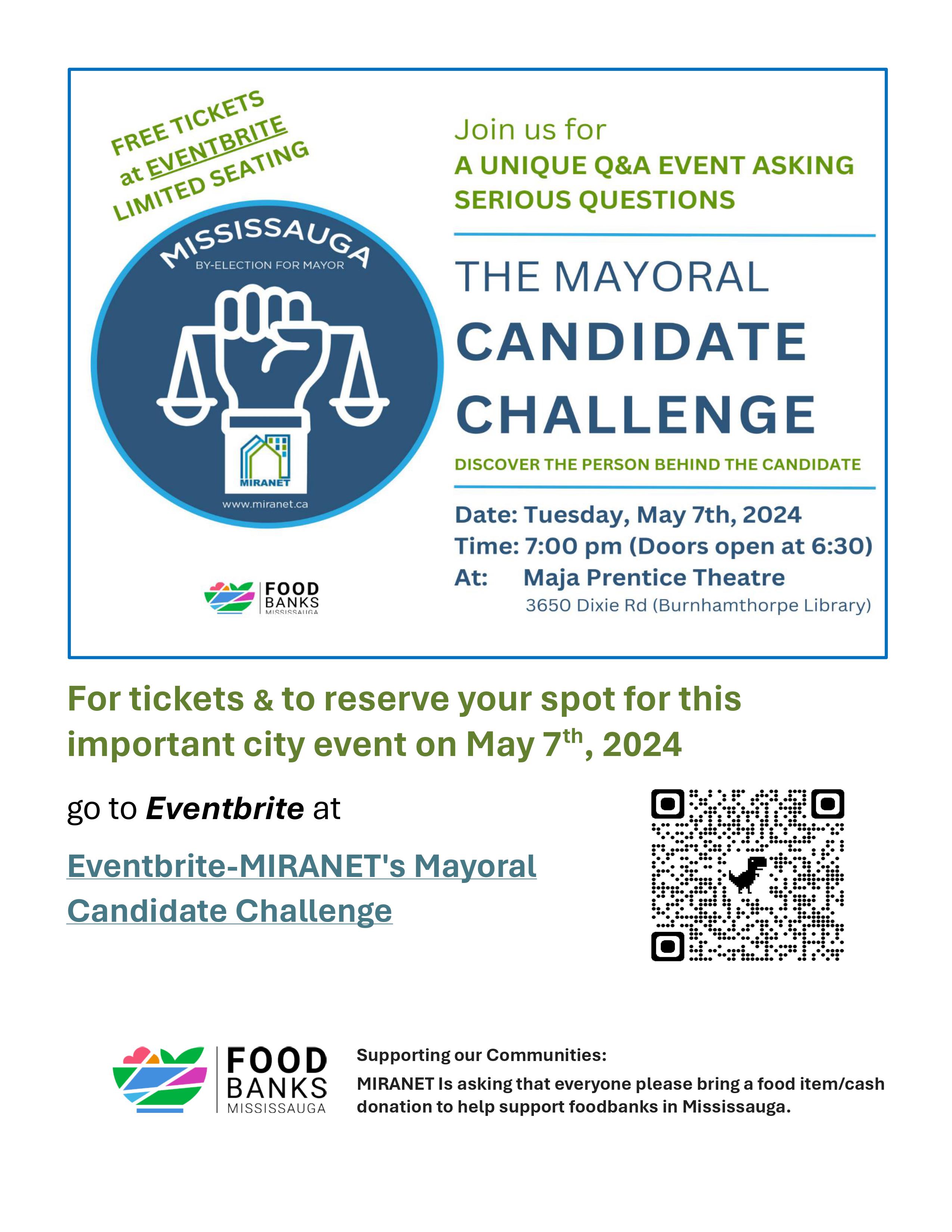 SAVE THE DATE, MIRANET’s Mayoral By-Election Candidates Meeting is on ...